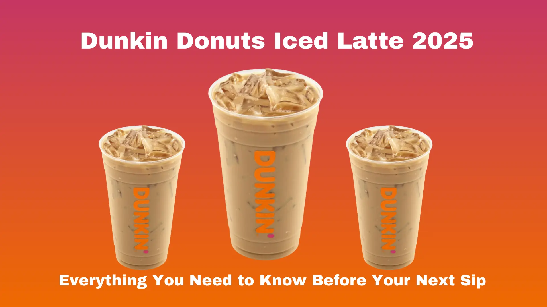 Dunkin Iced Latte 2025 | Best Ultimate Guide To Coffee Treat